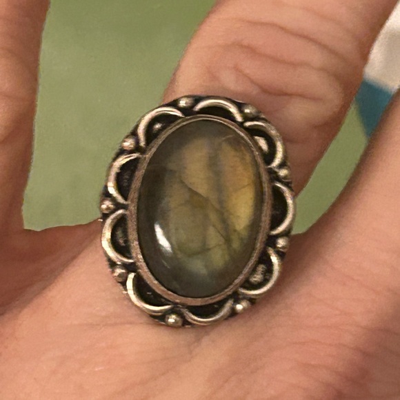 Vintage | Jewelry | Vintage Sterling Silver Handcrafted Huge Laborite ...